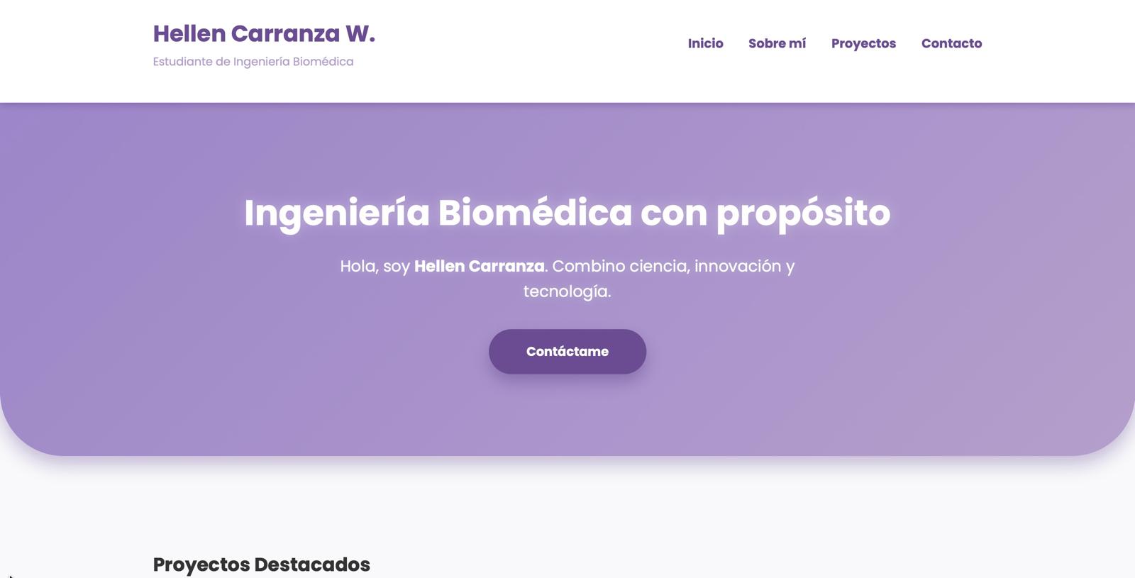 Hellen Carranza Wagner | Ingeniería Biomédica